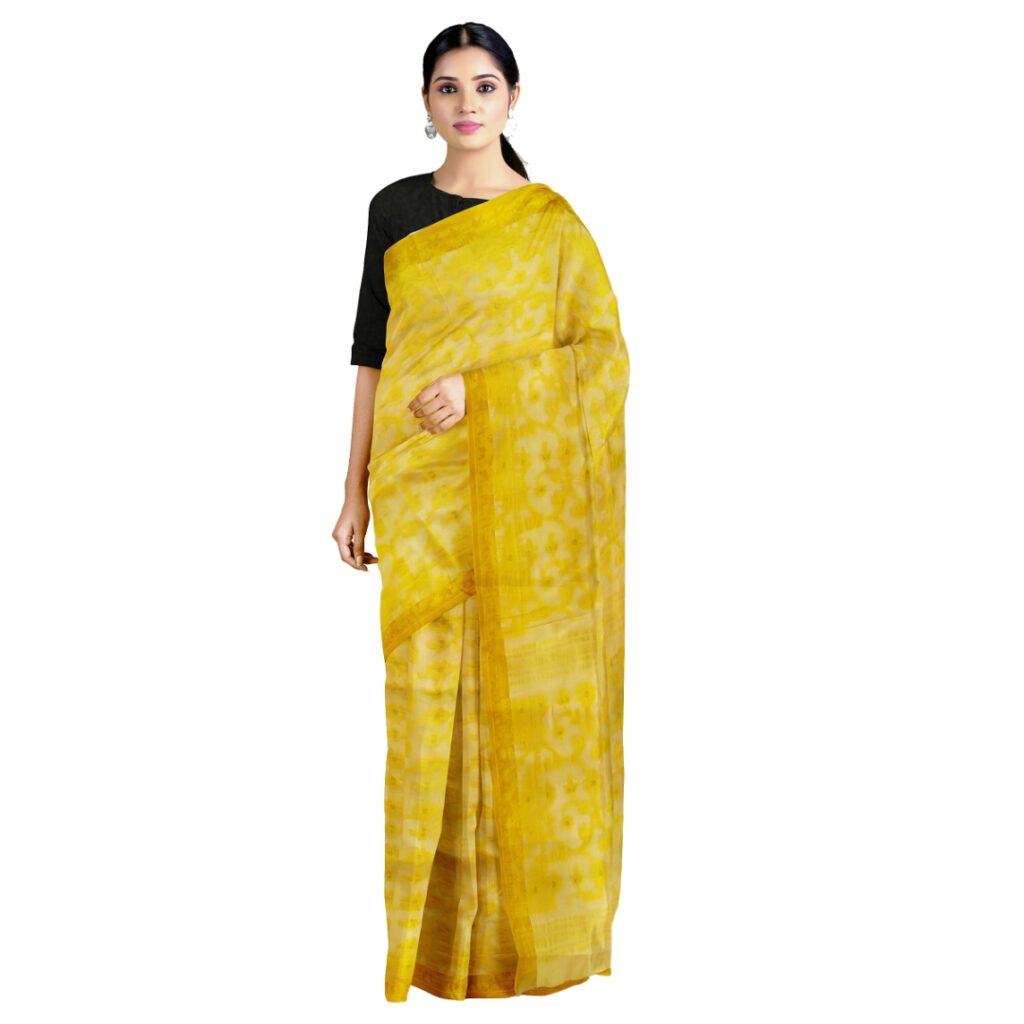 Buy Tant Dhakai Jamdani Sarees Online (2021) | Free Delivery